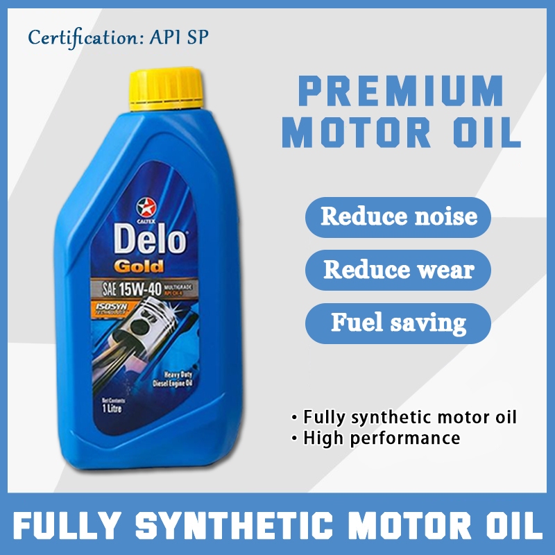 Caltex Delo Gold 15W-40 1L Multigrade Engine Oil for Diesel Heavy Duty Car and Motorcycle ...