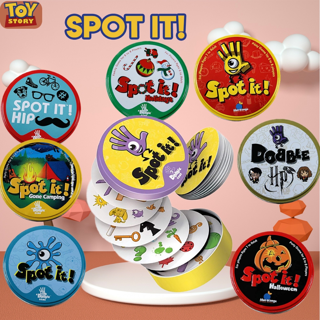 Spot It Card Game Party Game Toy Red Classic/Harry Potter 55 cards ...
