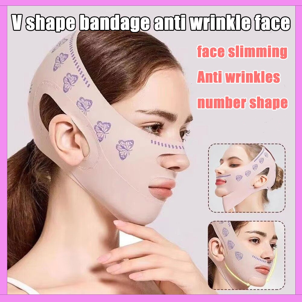 V-shaped face bandage cheek lift face mask anti-wrinkle face chin cheek ...