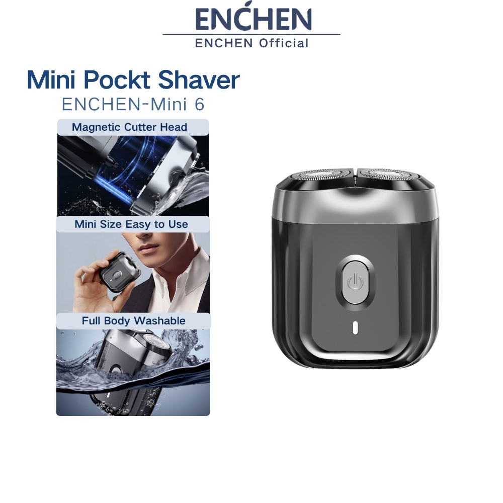 Enchen Mini 6 Electric Shaver | Dual Floating Head Razor | Washable ...