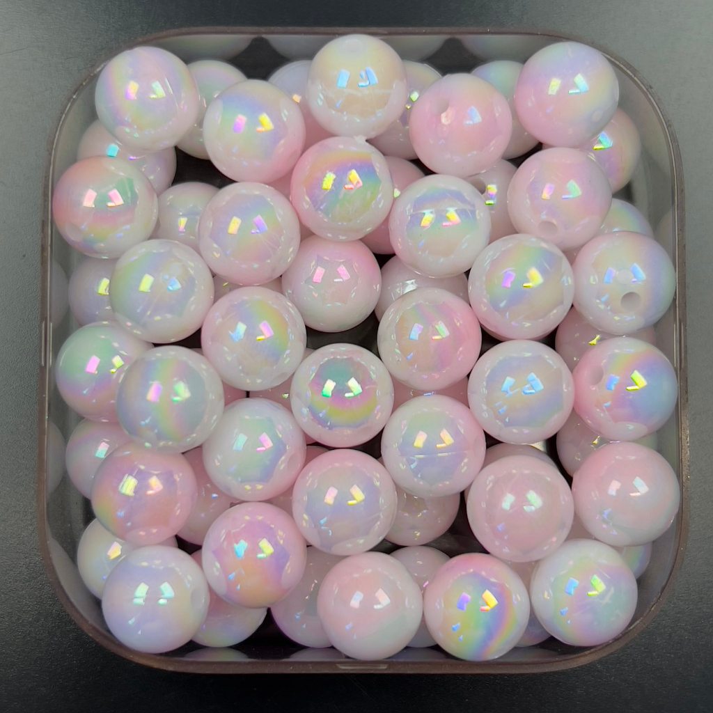 Veeds 30 Pcs Smooth Round Peach Bead 10mm Gradient DIY Beads Art and ...