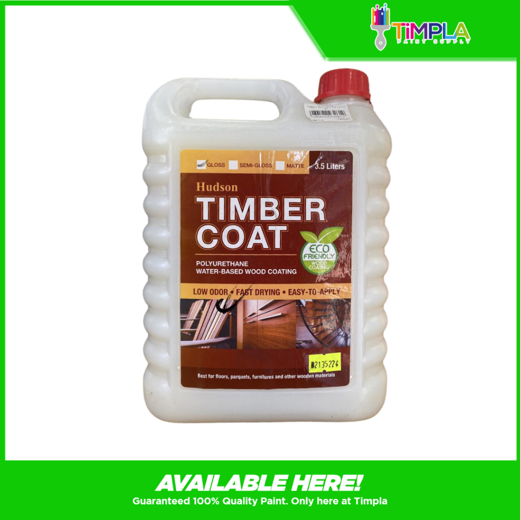 TIMBER COAT GLOSS (HUDSON) H PUWB10 3.5 Liter | Shopee Philippines