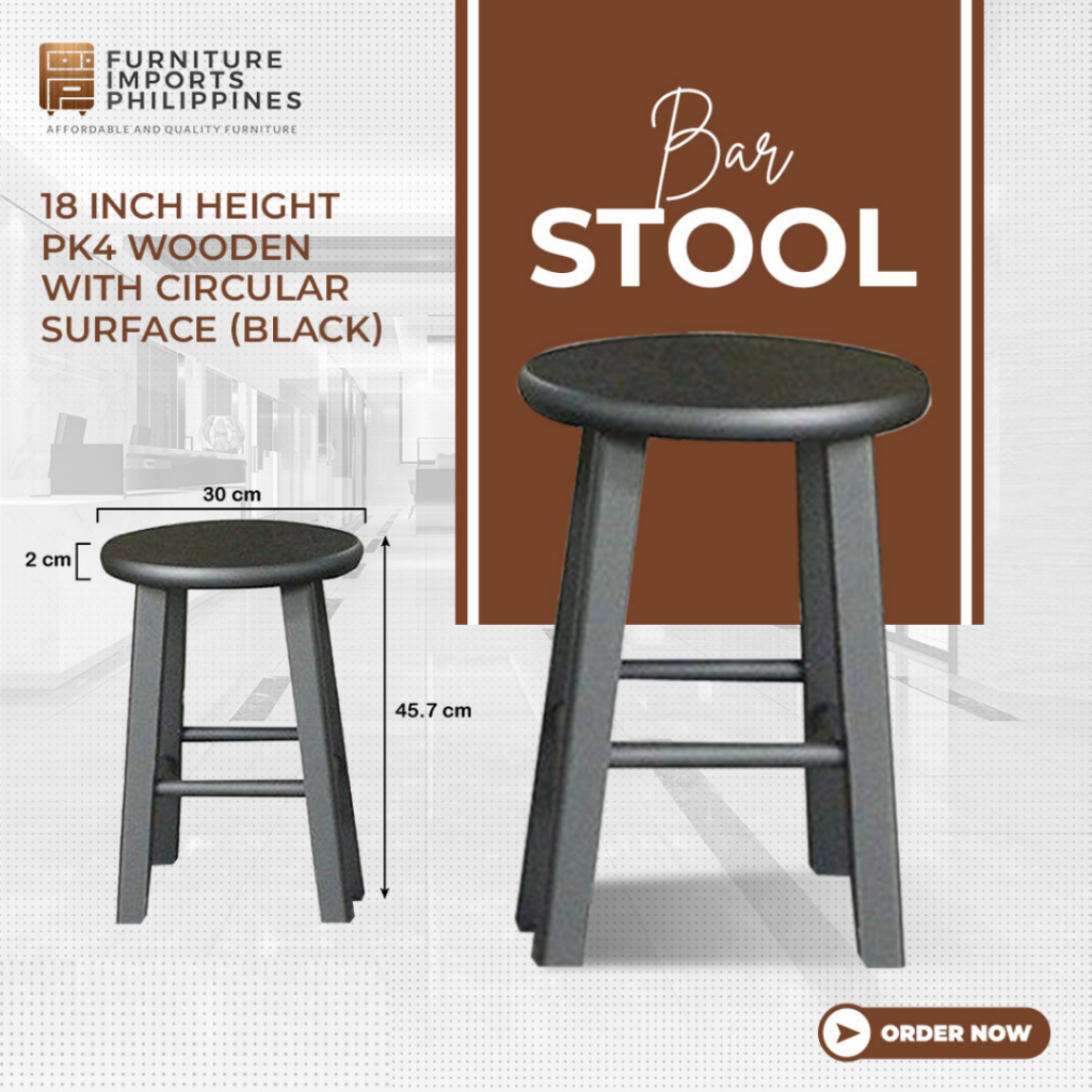 Ashton 18-Inch Bar Stool - Modern Furniture | Shopee Philippines