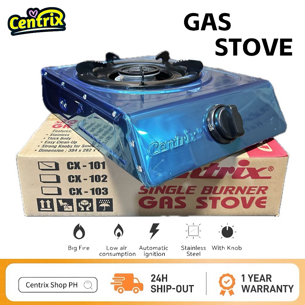 (COD) Centrix Single Burner Stainless Steel Gas Stove Quick Cook COD CX ...