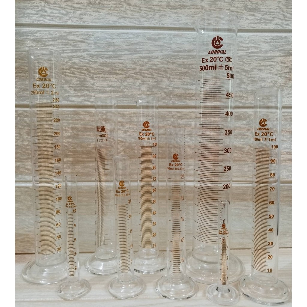 1L and 2L Graduated Cylinder with round base borosilicate glass ...