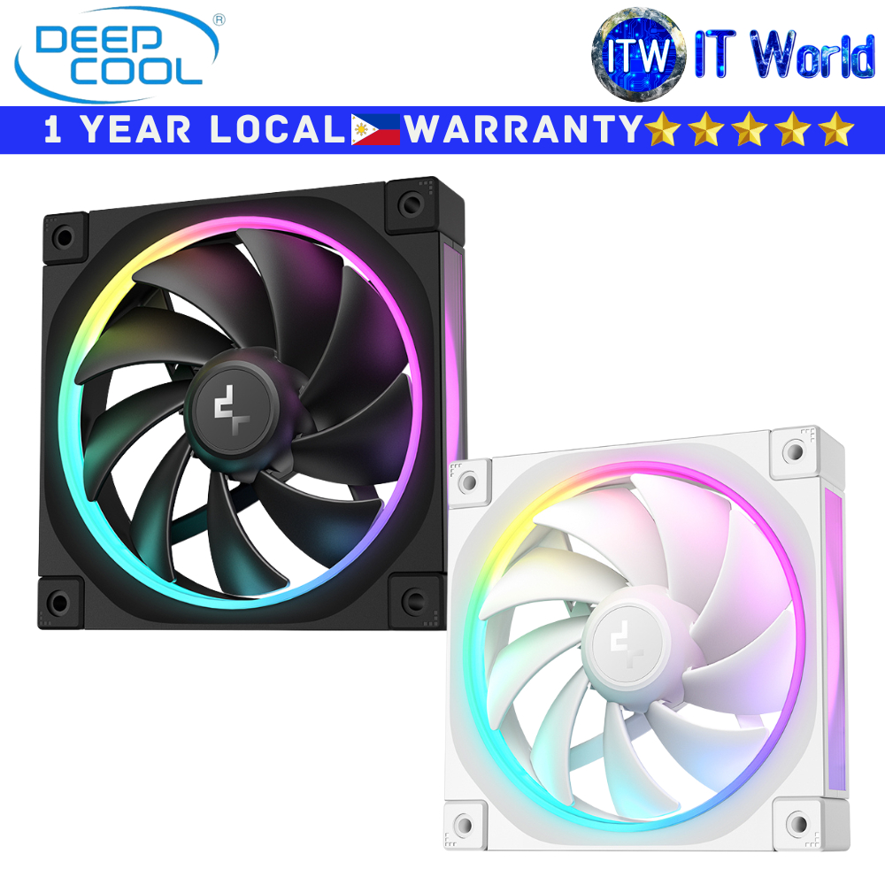 Itw | Deepcool Computer PC Fan FL12 120mm Addressable RGB Fluid Dynamic ...