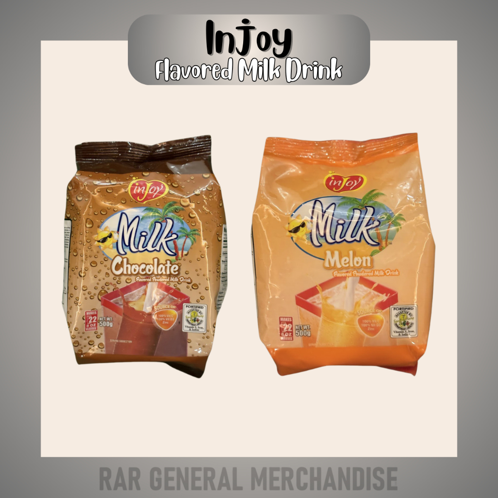 Injoy Powdered Milk Drink (500g) – Melon & Chocolate Flavors | Shopee ...