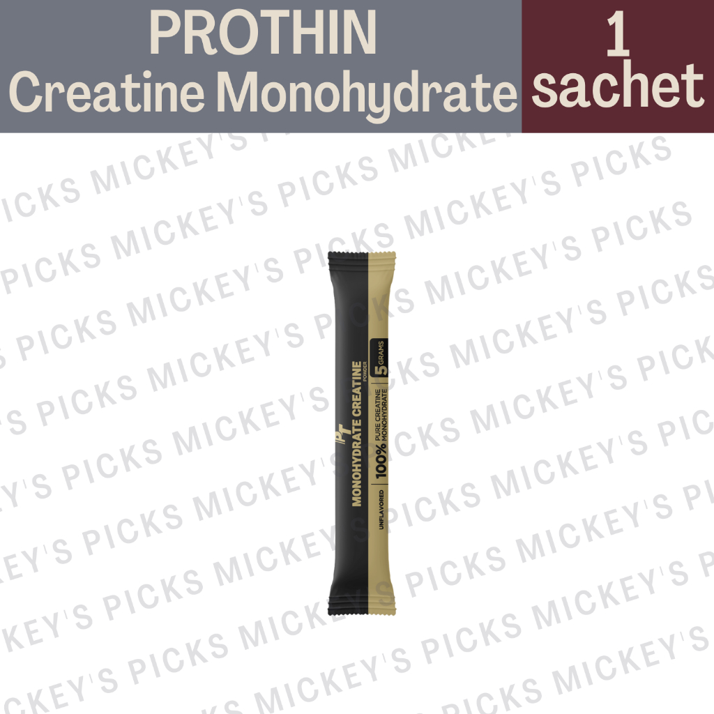 Prothin Creatine Monohydrate 5g, 1 Sachet | Pure Creatine for Strength ...