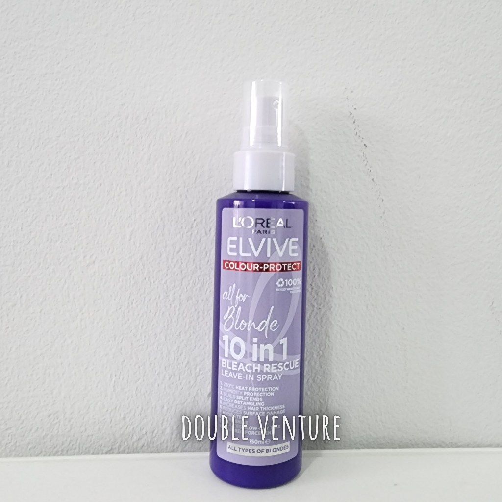 LOreal Paris Elvive Color Protect Purple 10 in 1 Bleach Rescue Leave In ...