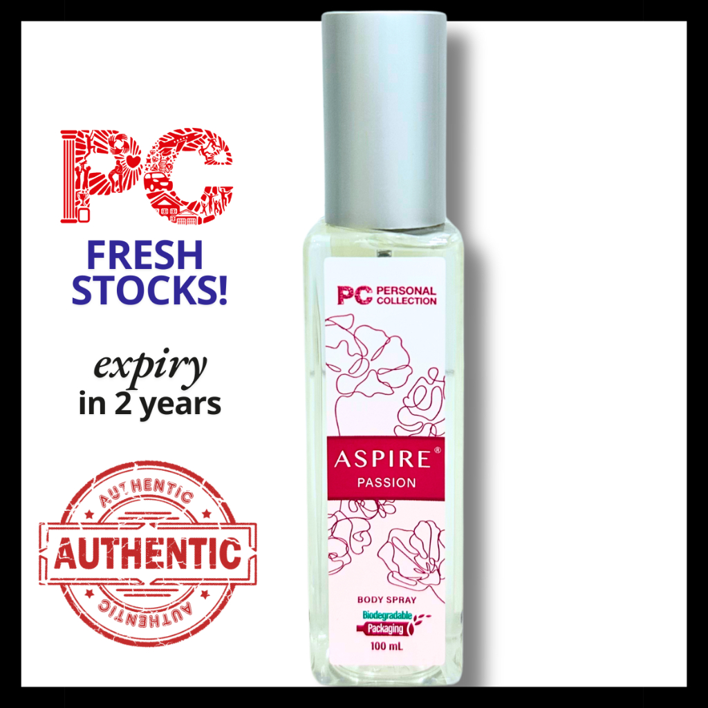 Aspire Body Spray Passion 100ml by PC Personal Collection | Shopee ...