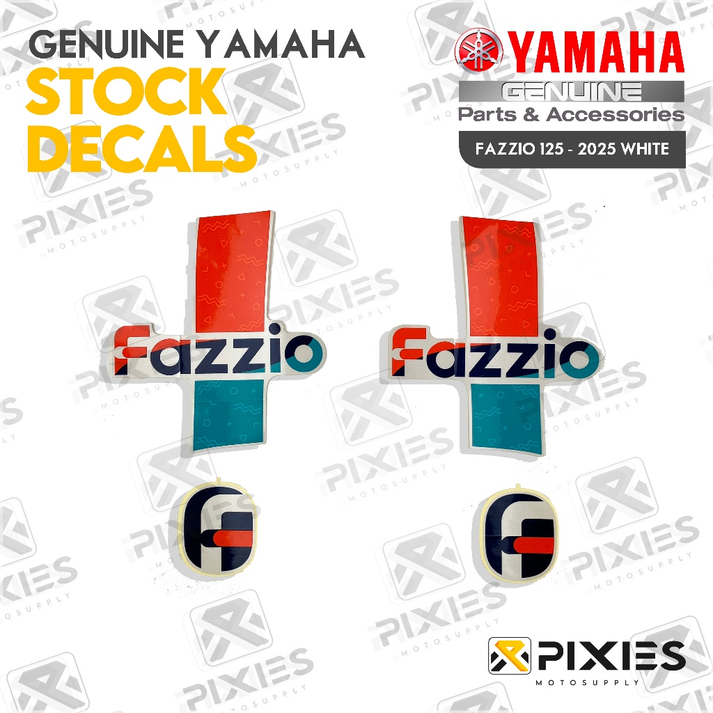 YAMAHA GENUINE PART FAZZIO 125 SIDE COVER DECALS STICKERS | Shopee ...