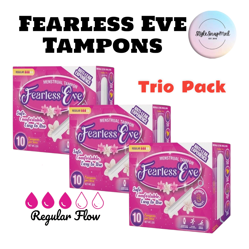 Stylesnap Fearless Eve Menstruation Tampons for Regular Flow (30 PCS =3 ...