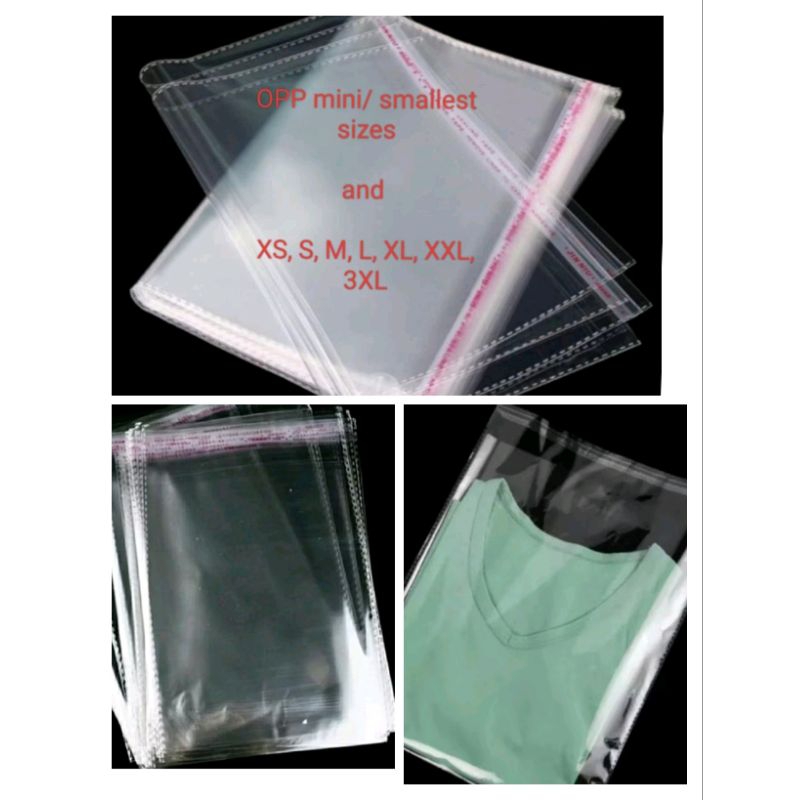 100pcsAll size Resealable OPP plastic bag(.001 thick) | Shopee Philippines