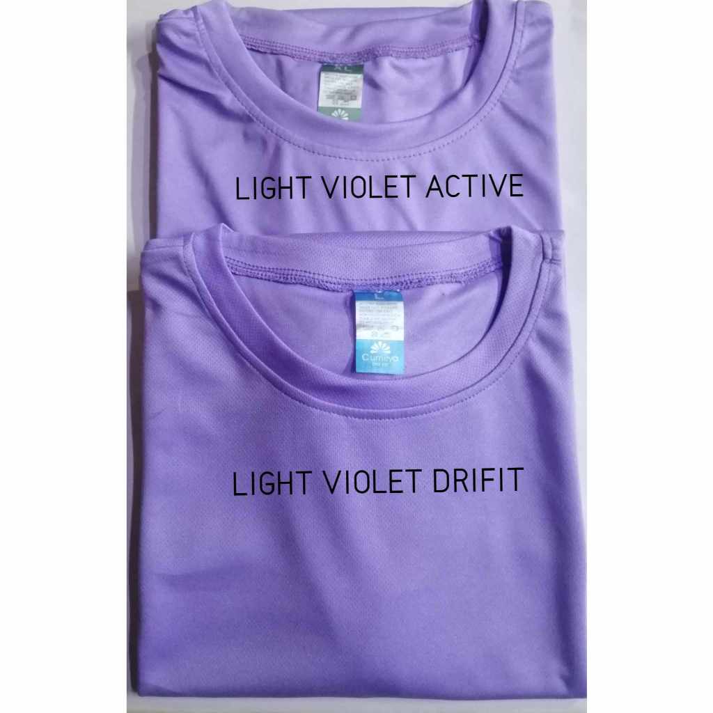 ACTIVE LIGHT VIOLET T-SHIRT PLAIN UNISEX | Shopee Philippines