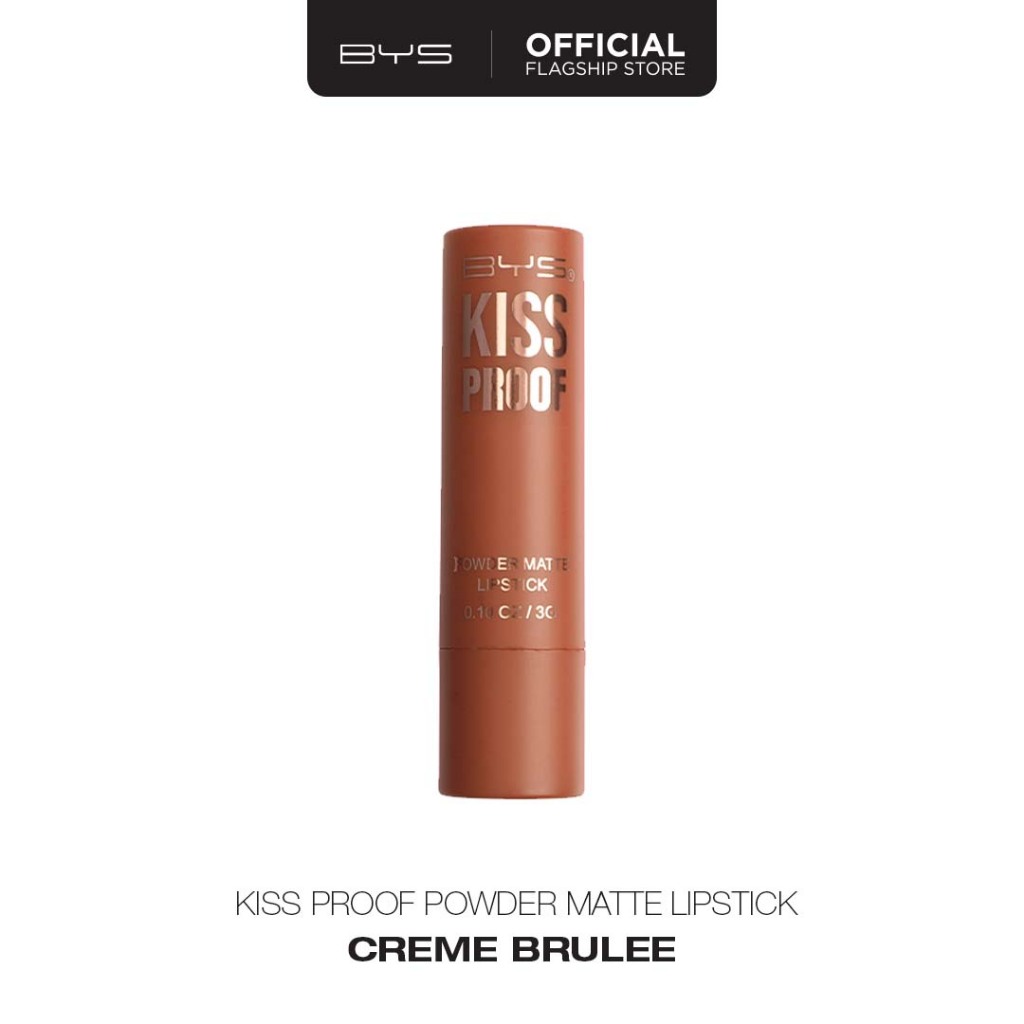 BYS KISS PROOF POWDER MATTE LIPSTICK 01 CREME BRULEE | Shopee Philippines