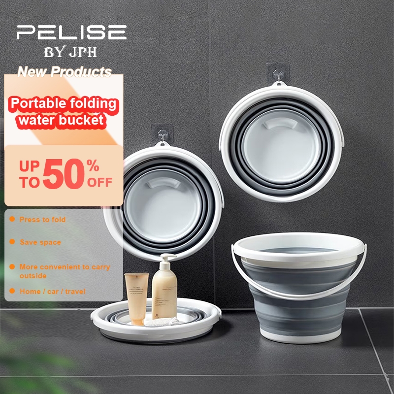 Pelise 5L/10L Timba Collapsible Basin Folding Pail Bucket Foldable ...