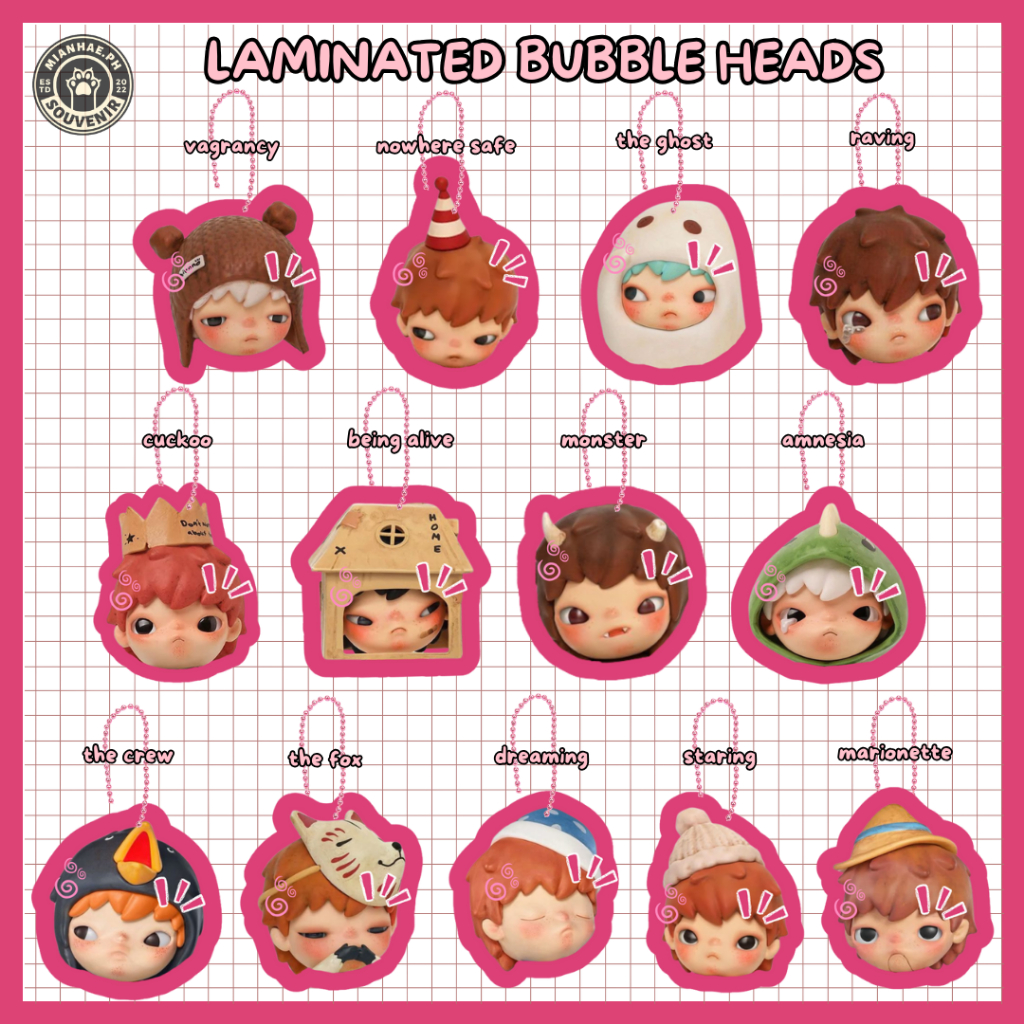 HIRONO LAMINATED BUBBLE HEADS COMPLETE SERIES | Shopee Philippines