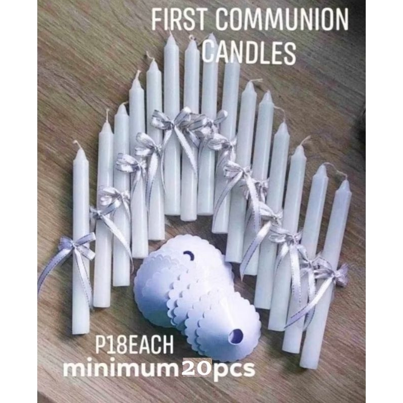 FIRST COMMUNION CANDLE 20pcs | Shopee Philippines