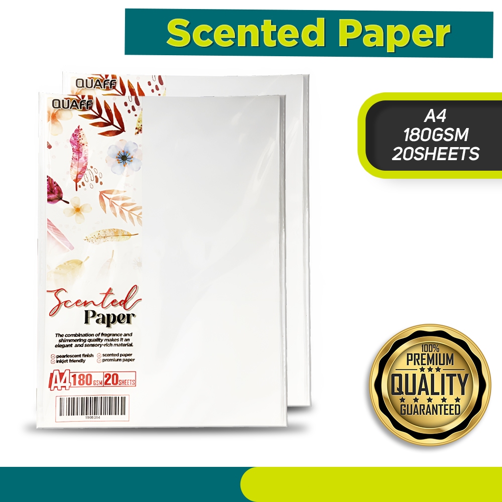 QUAFF Scented Paper 180Gsm A4 White (20sheets/pack) | Shopee Philippines