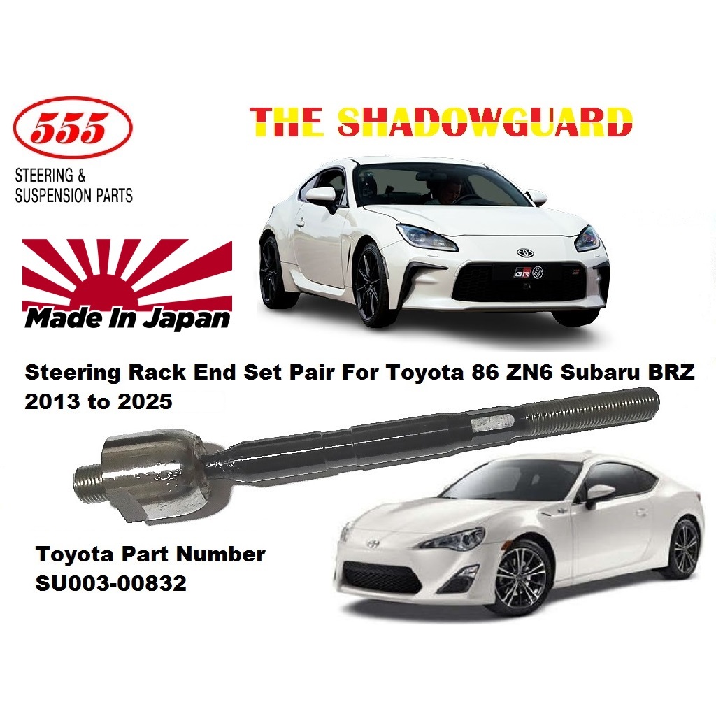 Steering Rack End Set Pair For Toyota 86 ZN6 ZN8 Subaru BRZ 2013 to ...