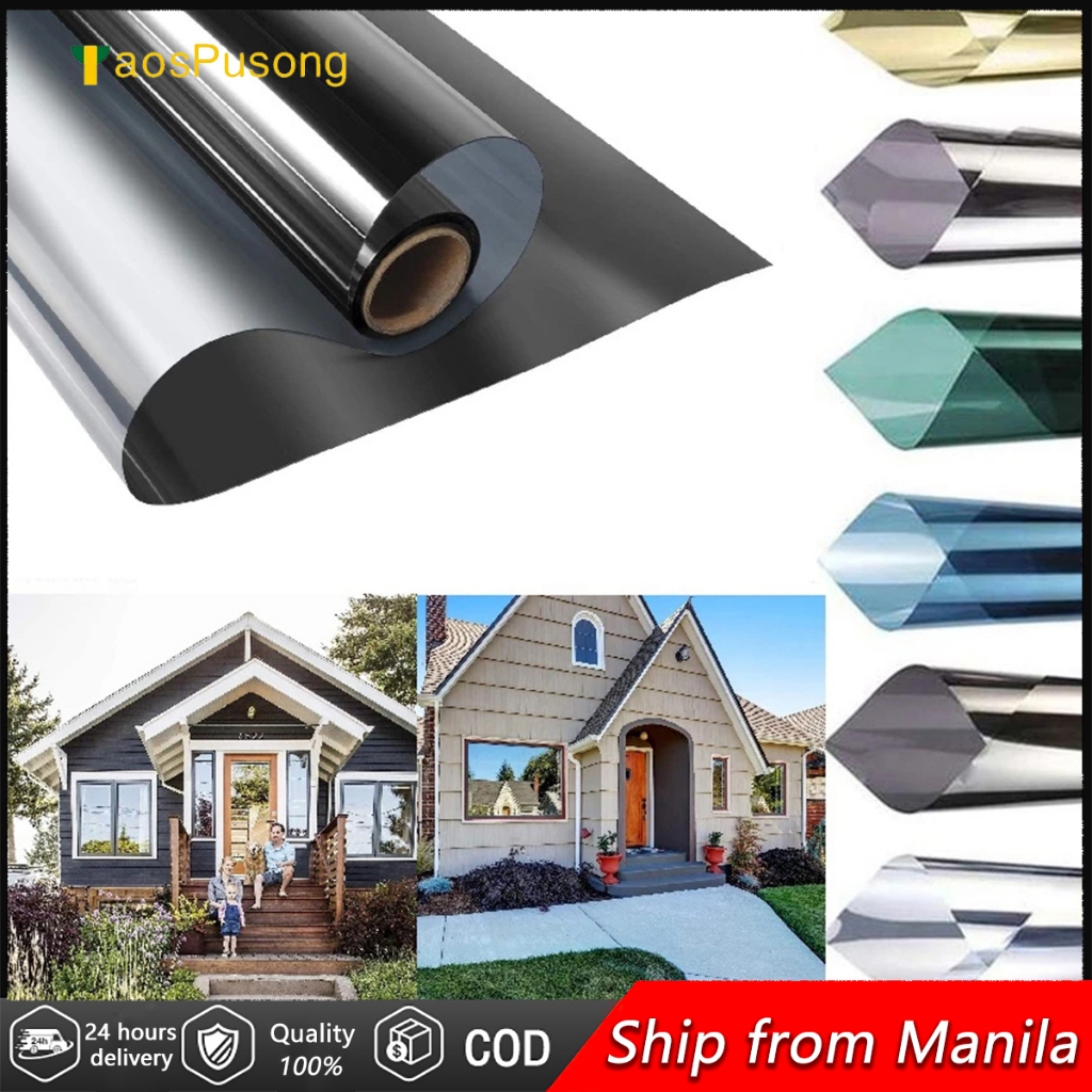 Window Film One Way Mirror Film Daytime Privacy StaticDecorative Heat ...