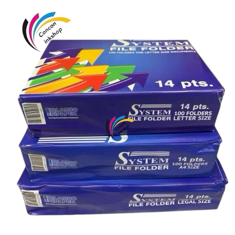 SYTEM FOLDER avail in Short/A4/Long (100pcs/ream) | Shopee Philippines