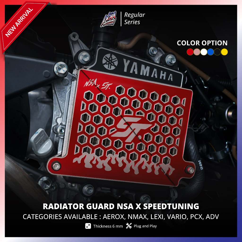 Cover Radiator NSA X ST 1 Speedtuning Vario PCX NMAX AEROX ADV STYLO ...