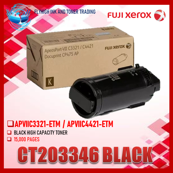 Fuji Xerox CT203346 BLACK Original HIGH Capacity Toner Cartridge for ...