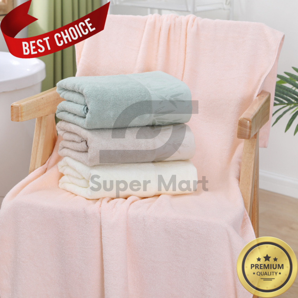 SM Premium Bamboo Series Luxury Bath Towel 500gsm Super Absorbent ...