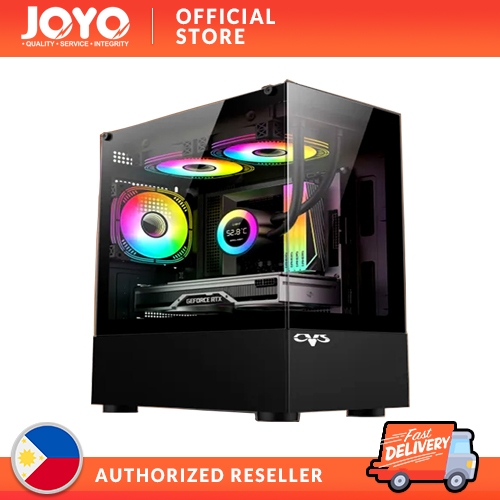 CVS SCYLLA GAMING COMPUTER CASE WITH TG-SIDE & FRONT/NO PSU & FAN ...
