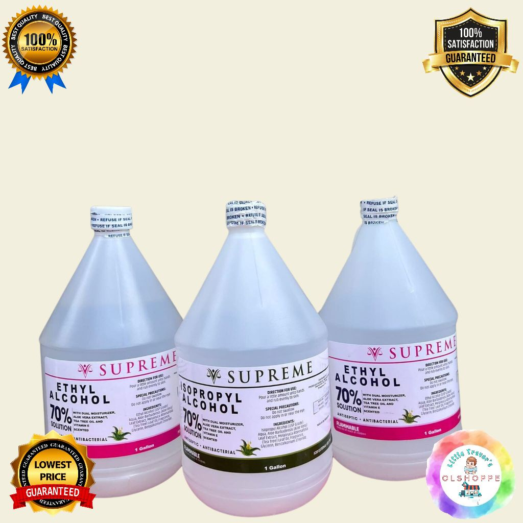 SALE 70% SUPREME Scented Alcohol, 1 Gallon 3.2 Liter, Ethyl/ Isopropyl ...