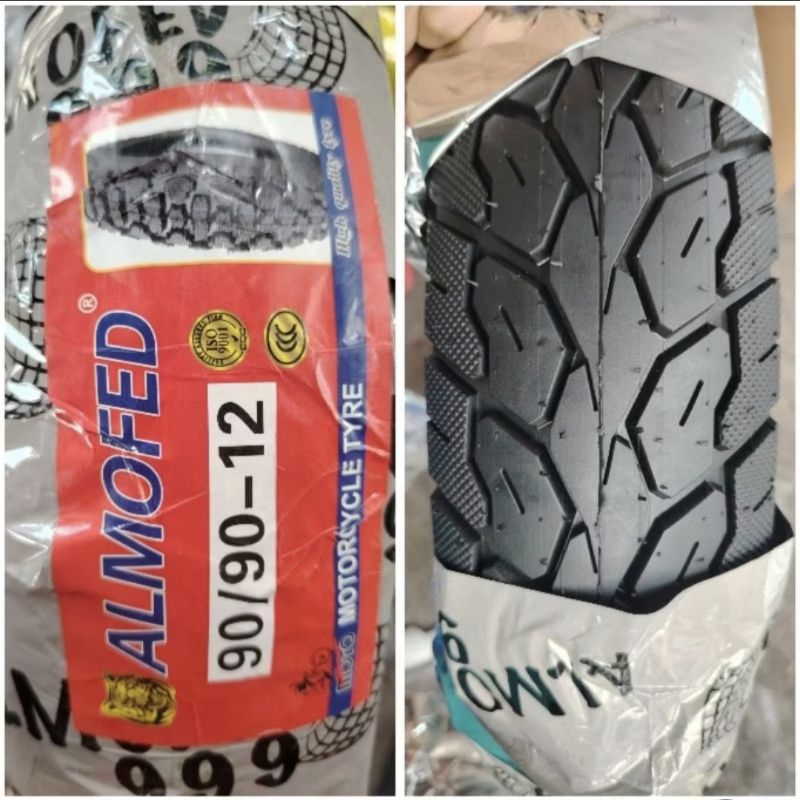 ALMOFED 90/90-12 TUBELESS TIRE FOR BURGMAN AVENIS DIO EBIKE "FREE ...