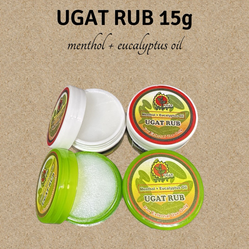 UGAT RUB menthol eucalyptus oil white or green | Shopee Philippines