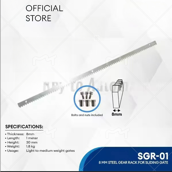 8mm Steel Gear Racks for Sliding Gate Openers | Shopee Philippines