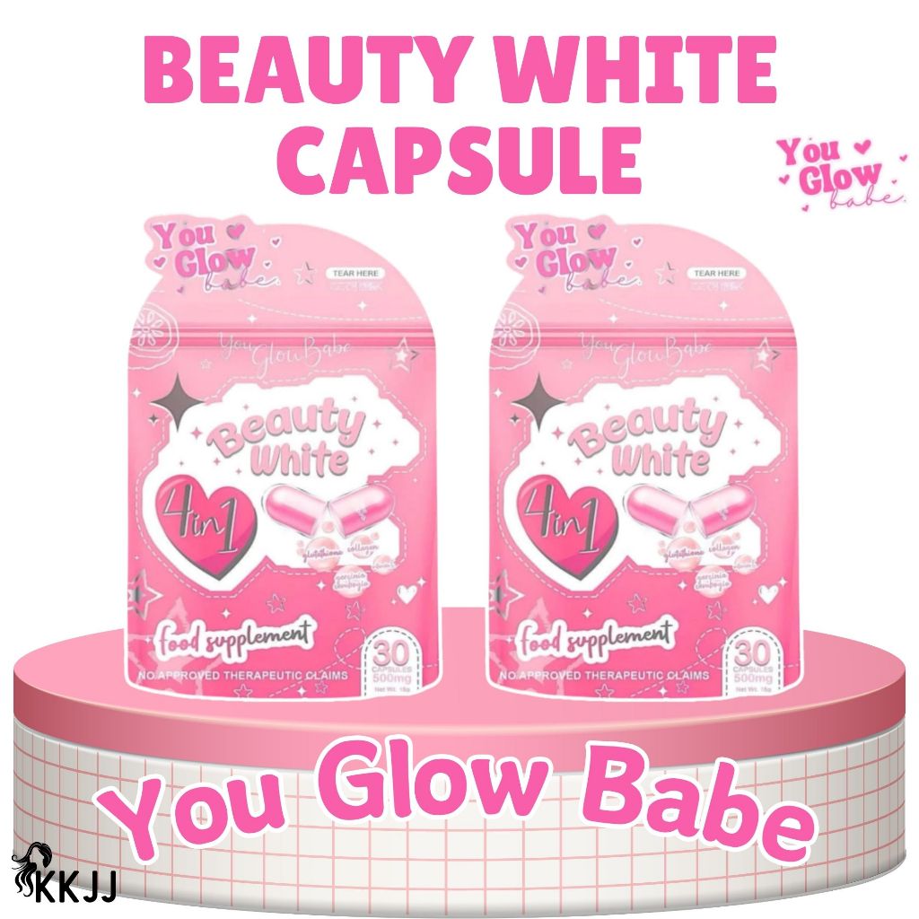 KKJJ You Glow Babe Beauty White 4 in 1 Glutathione Collagen Glow Slimming Whitening Capsules ...
