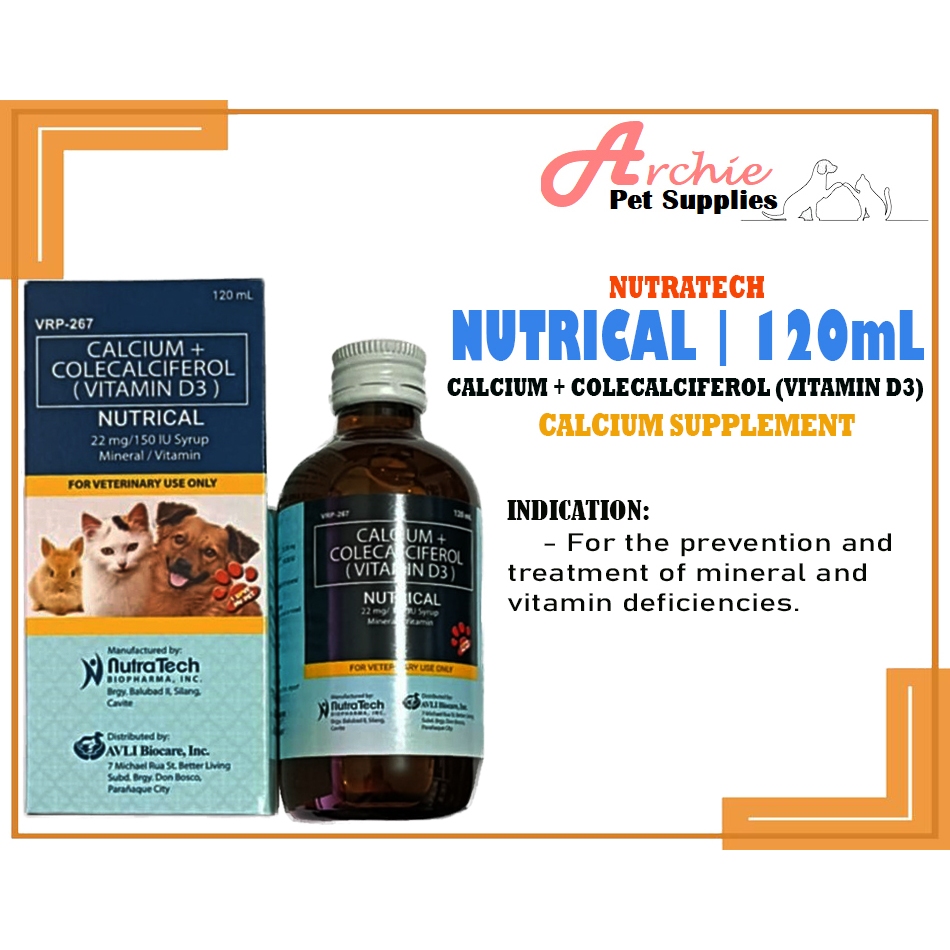 NUTRICAL Syrup (Calcium + Colecalciferol VITAMIN D3) 120mL | Shopee Philippines