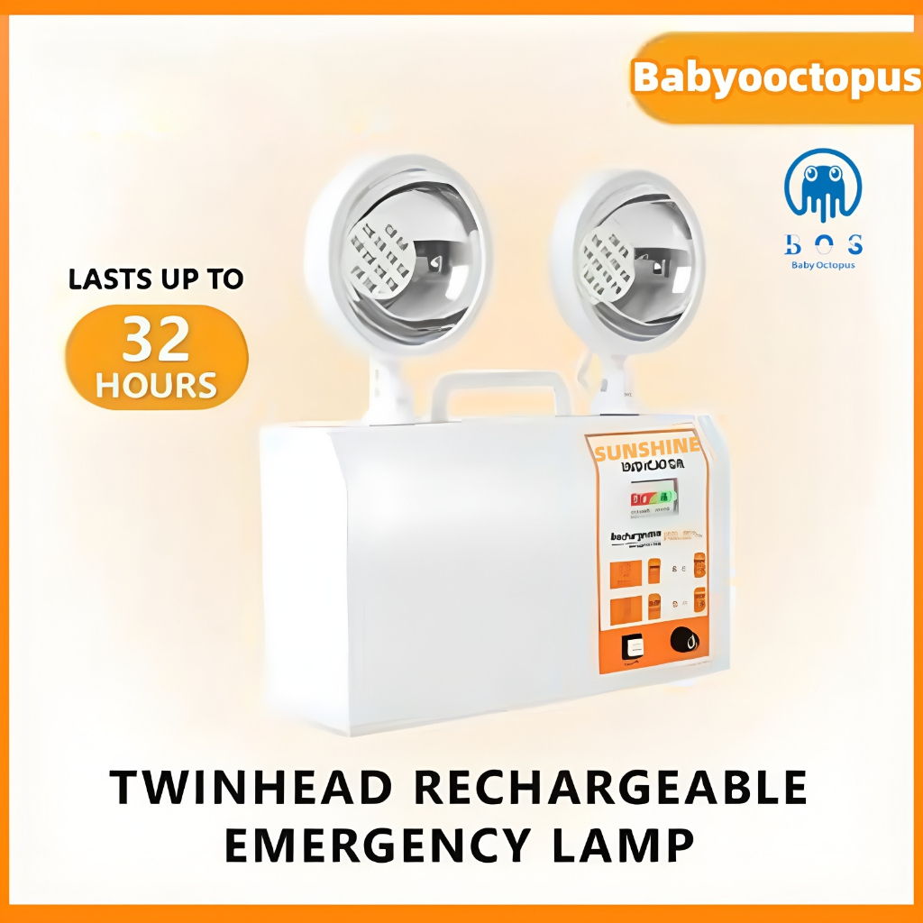 【COD】Emergency Light Fire Emergency Light Rechargeable Double LED ...