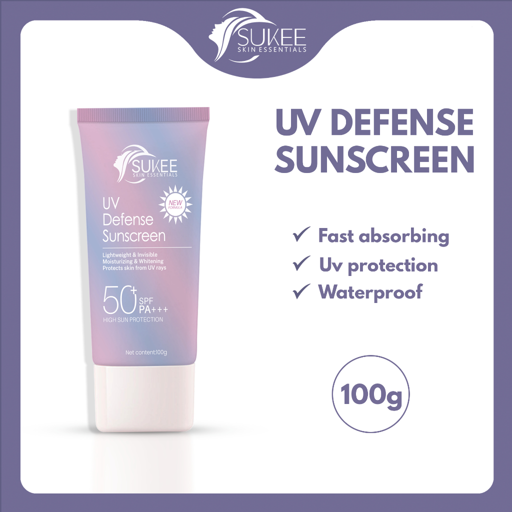 Sukee Skin Essentials UV Defense Sunscreen UVA/UVB SPF 50 PA+++100g ...