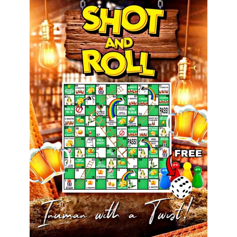 Snake and Ladder with a twist! Shot and Roll for any occasion for ...