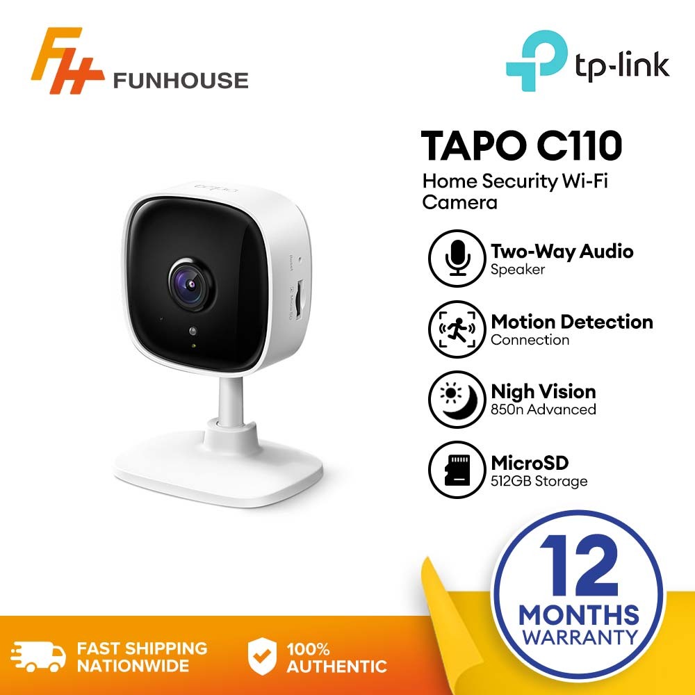Funhouse | Tp-Link Tapo C110 Home Security Wi-Fi Camera | Shopee Philippines