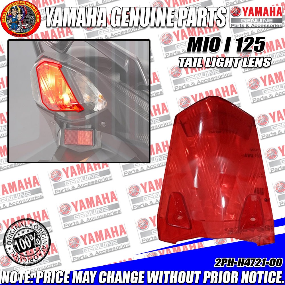 MIO I 125 TAIL LIGHT LENS (YGP) (GENUINE: 2PH-H4721-00) | Shopee ...