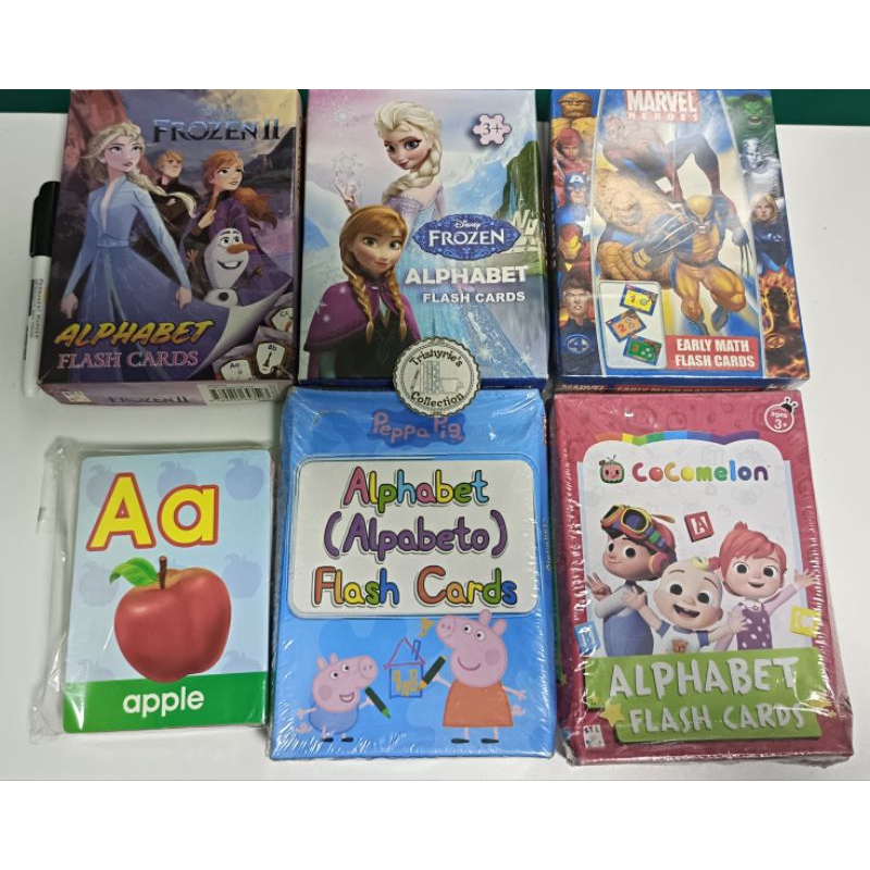 Educational Flash Cards | Alphabet / Math | Frozen, Cocomelon, Peppa ...