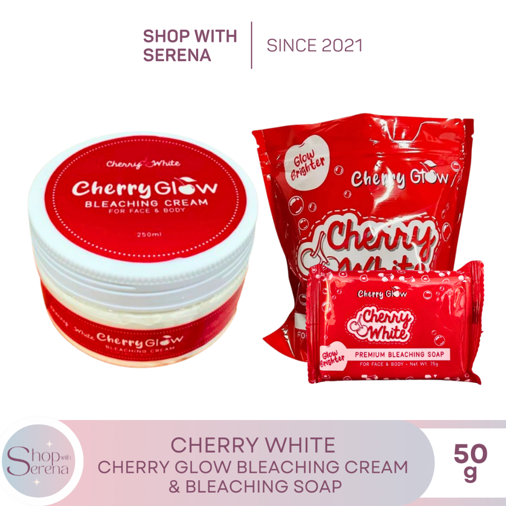 Cherry White - Cherry Glow Bleaching Cream and Bleaching Soap, Skin ...