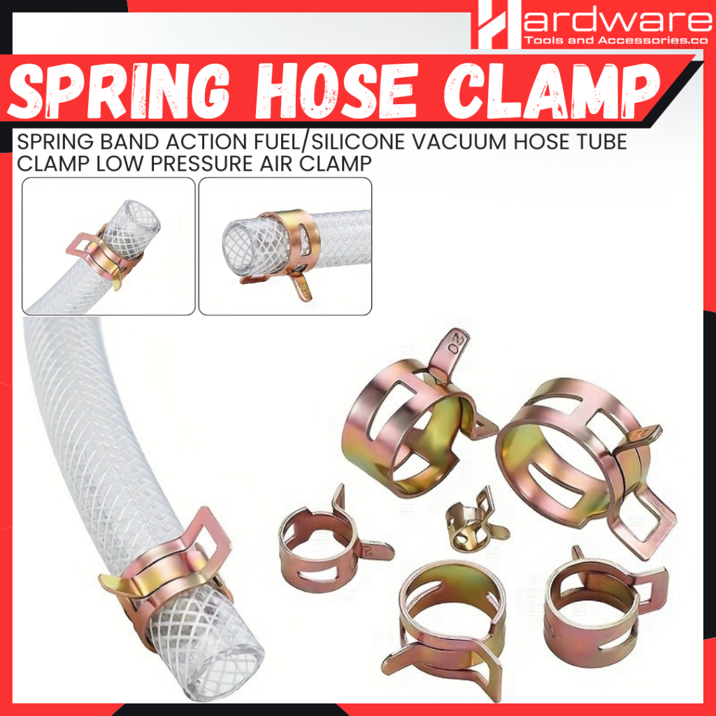 Spring Hose Clamp Spring Band Action Fuel / Silicone Vacuum Hose Tube ...