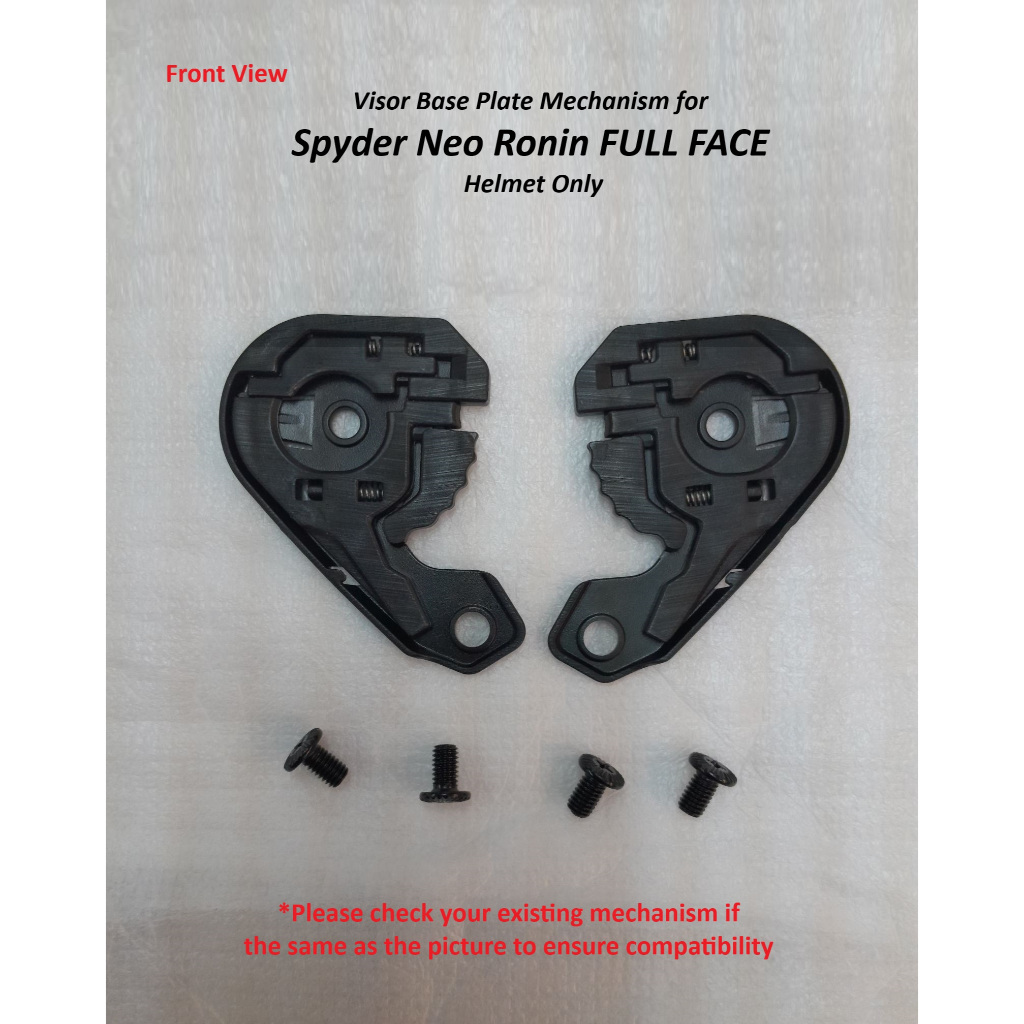 Spyder Neo Ronin Spare Visor Base Plate Mechanism FULL FACE Helmet ...
