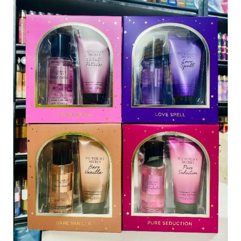Victoria's Secret Travel Size Gift Set (Mist+Lotion) 75ml/2.5oz Each | Shopee Philippines