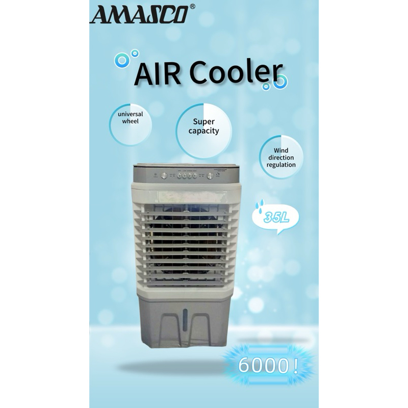 Amasco Air cooler fan Air conditioner Large Water Tank Mobile Household ...
