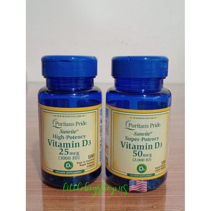 Puritan's Pride VITAMIN D3 50mcg | Shopee Philippines