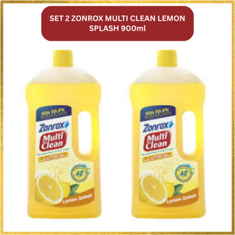 SET of 2 Zonrox Multi Clean Lemon Splash (900 mL) | Shopee Philippines