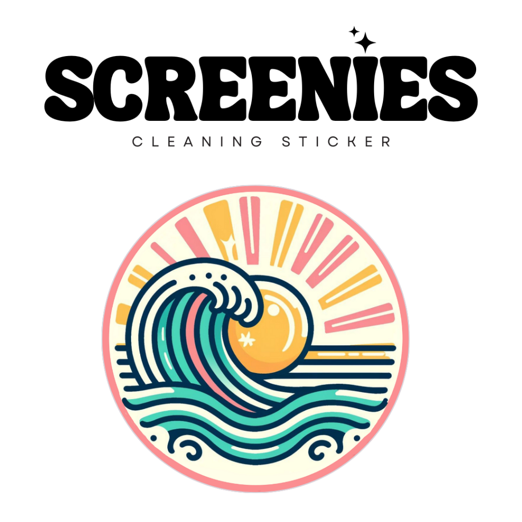 Summer Theme Screenies - Mobile Phone Screen Cleaning Sticker | Shopee ...